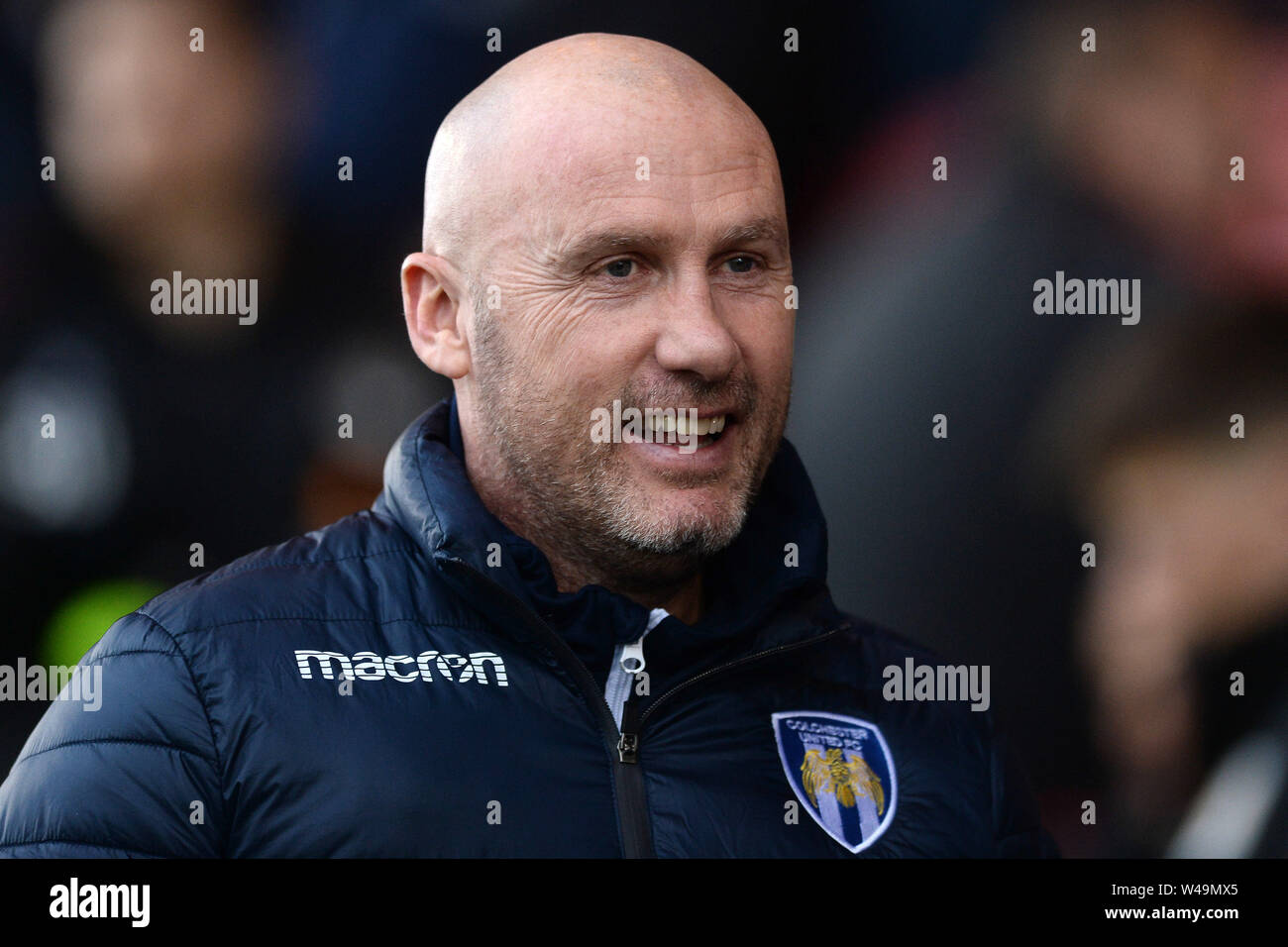 Colchester United Manager John McGreal - Crewe Alexandra v Colchester ...