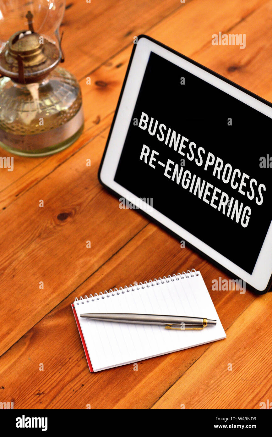 Handwriting text writing Business Process Re Engineering. Conceptual ...