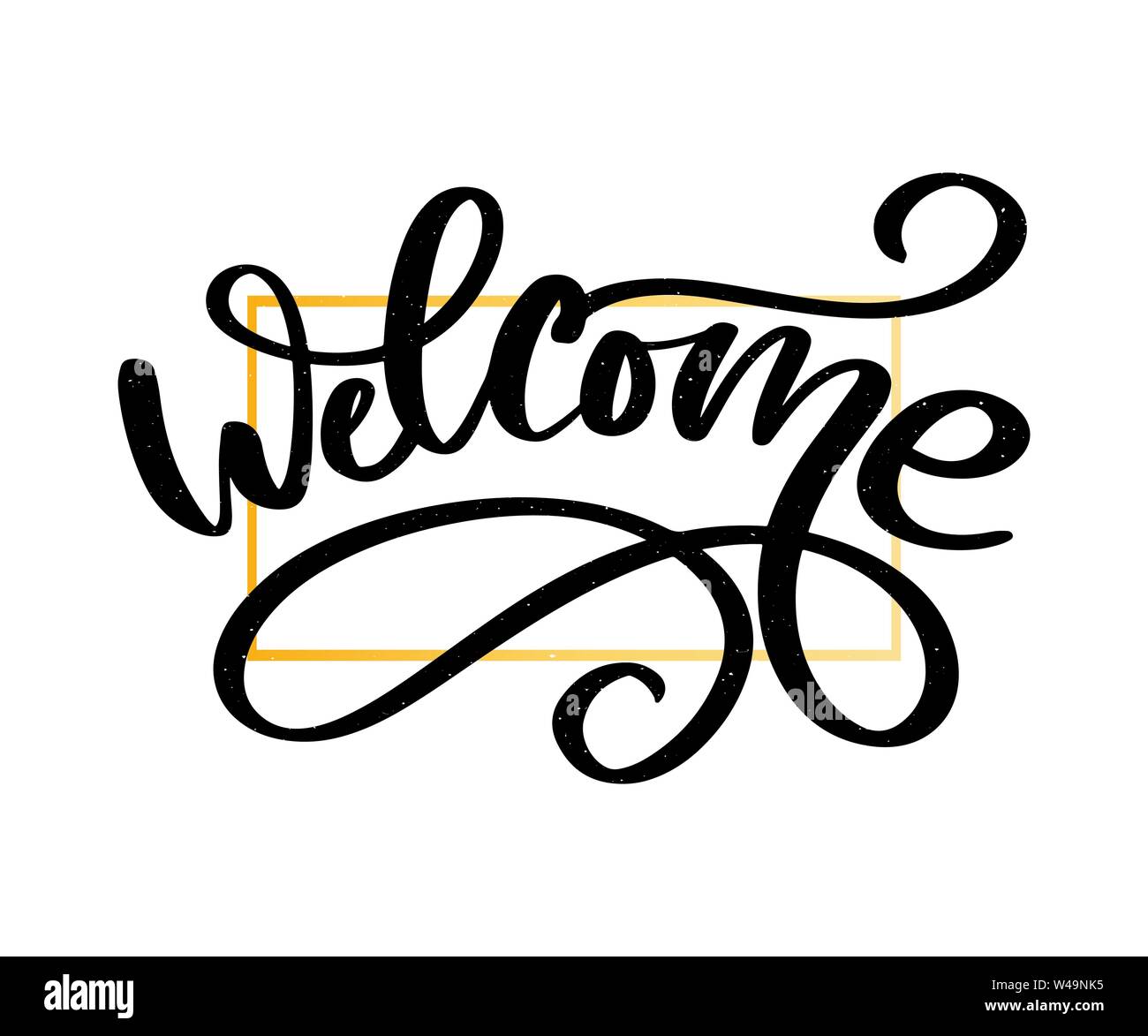 Handwriting text welcome home Cut Out Stock Images & Pictures - Alamy