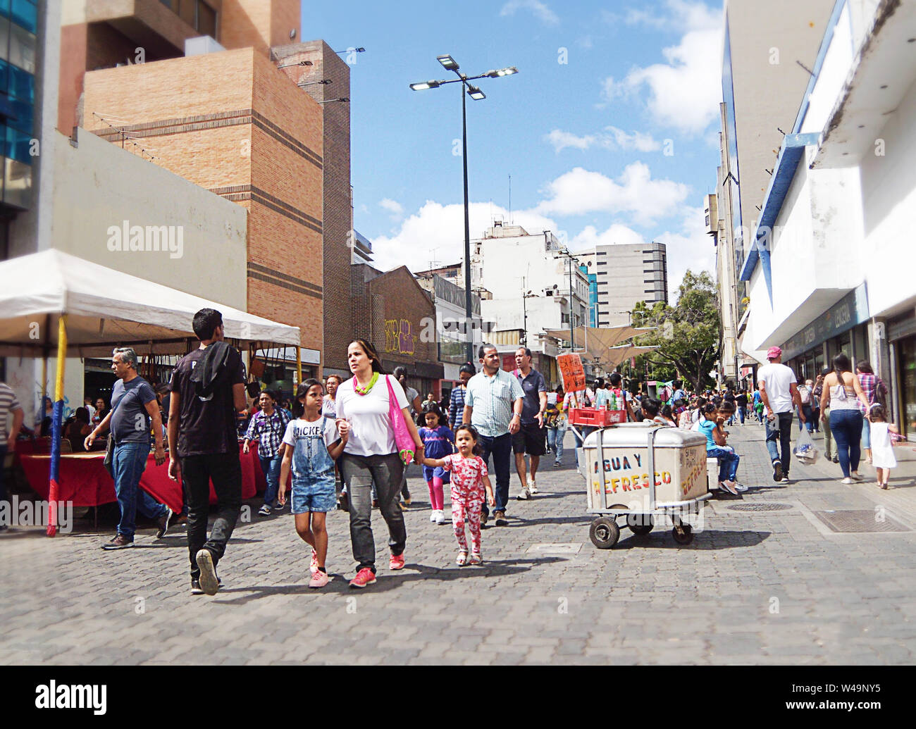 Everyday lifestyle street scene in Caracas Venezuela 2019 Stock Photo ...