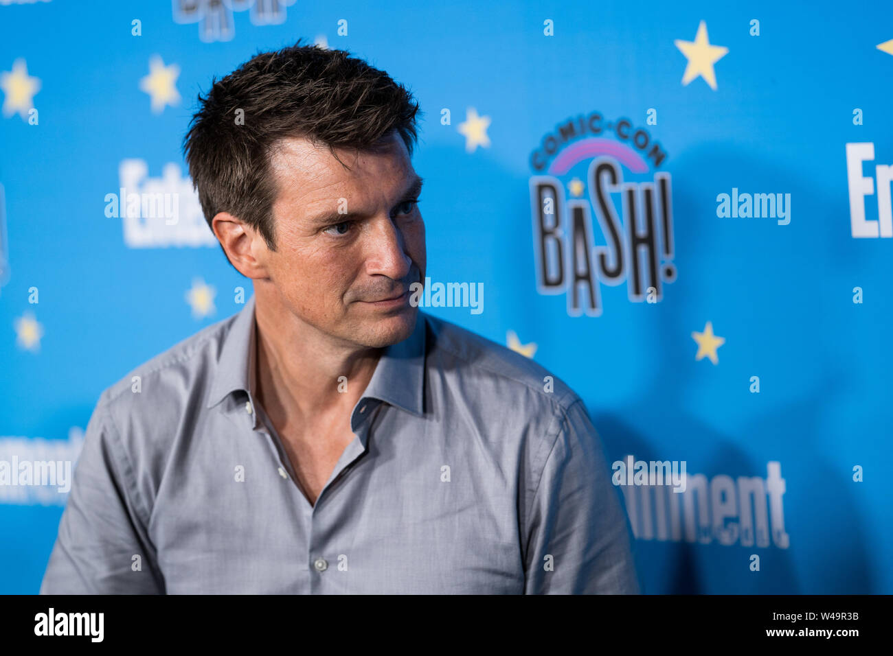 San Diego, USA. 20th July, 2019. Nathan Fillion attends the annual San ...