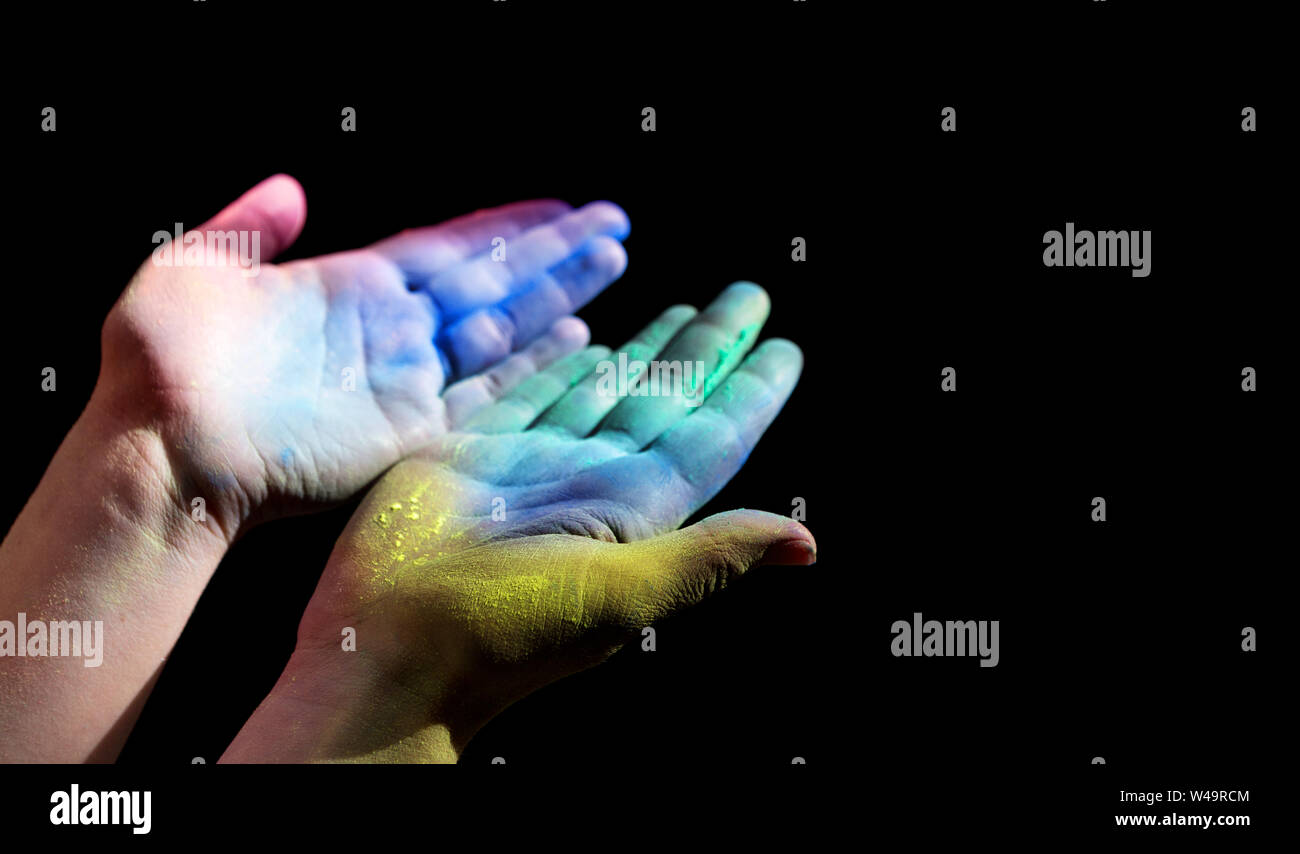 Colorful explosion light colors hi-res stock photography and images - Alamy