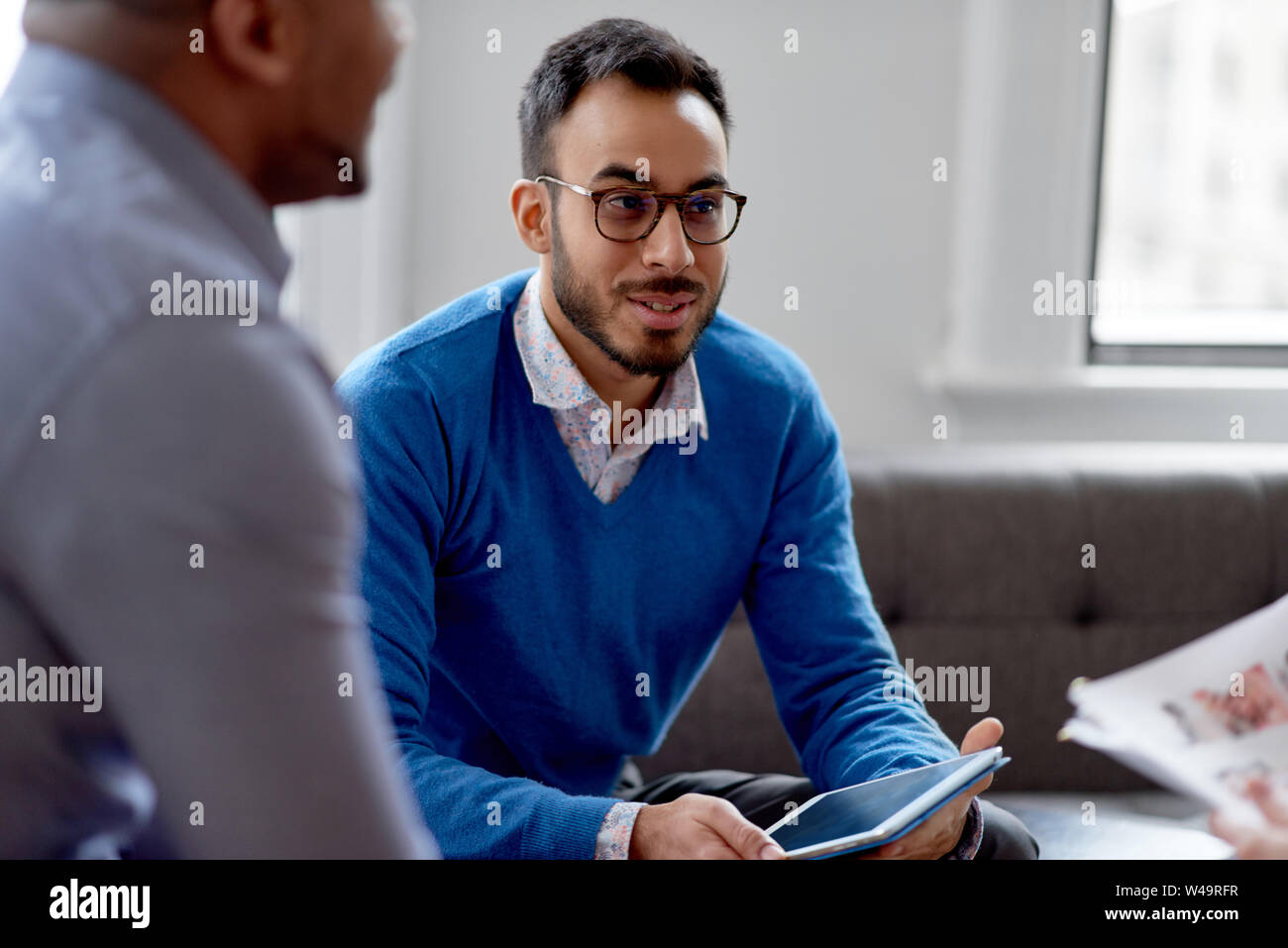 Indian team meeting hi-res stock photography and images - Alamy