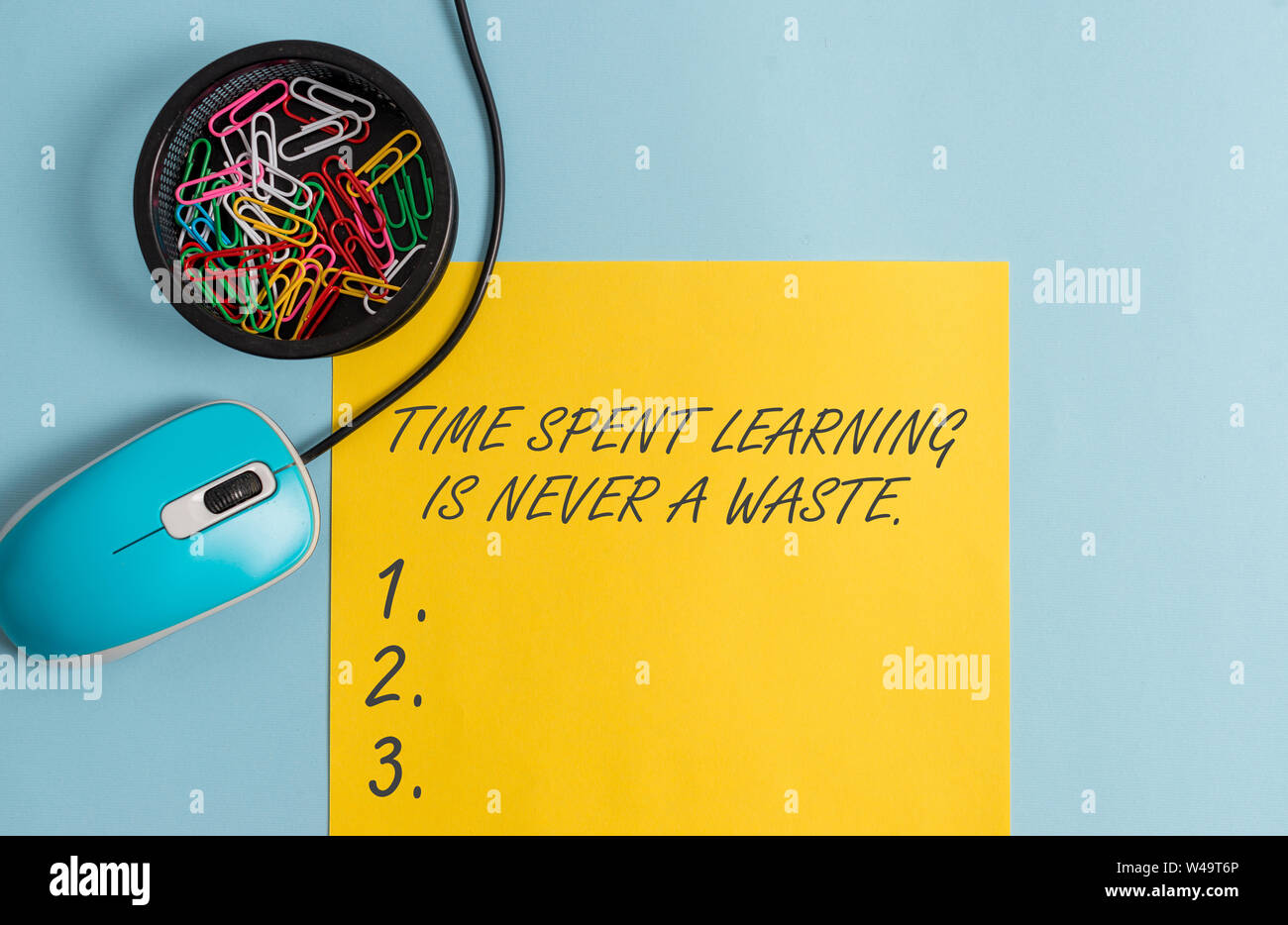 Conceptual hand writing showing Time Spent Learning Is Never A Waste ...