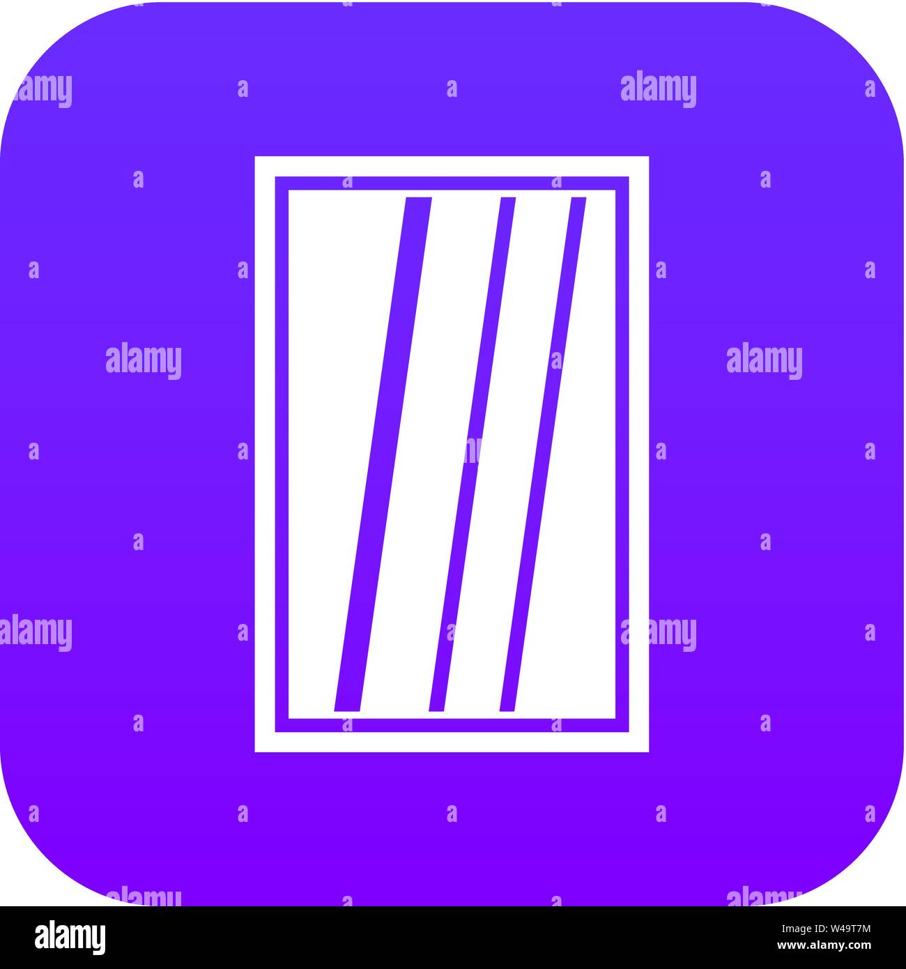 White rectangle window icon digital purple Stock Vector Image & Art - Alamy