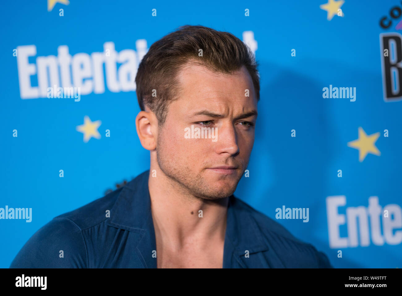 San Diego, USA. 20th July, 2019. Taron Egerton attends the annual San ...