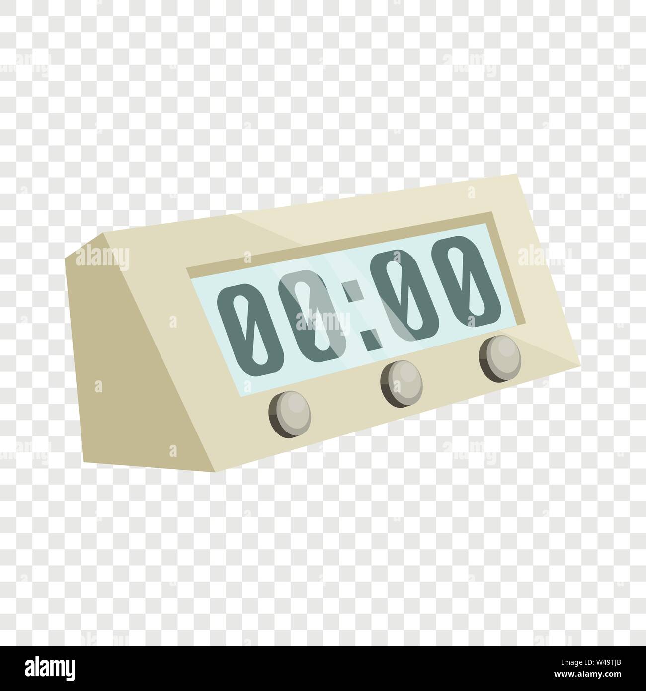 Electronic alarm clock icon, cartoon style Stock Vector Image & Art - Alamy