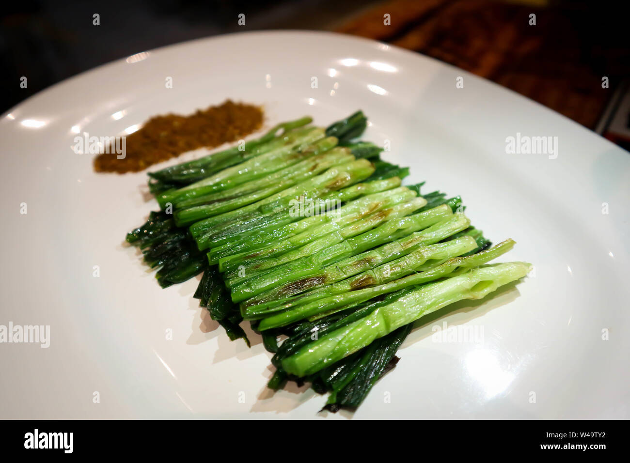 Grilled chinese leek hi-res stock photography and images - Alamy