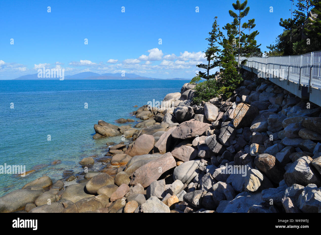 Coastal view with the Gabul Way, an elevated walking route from Nelly ...