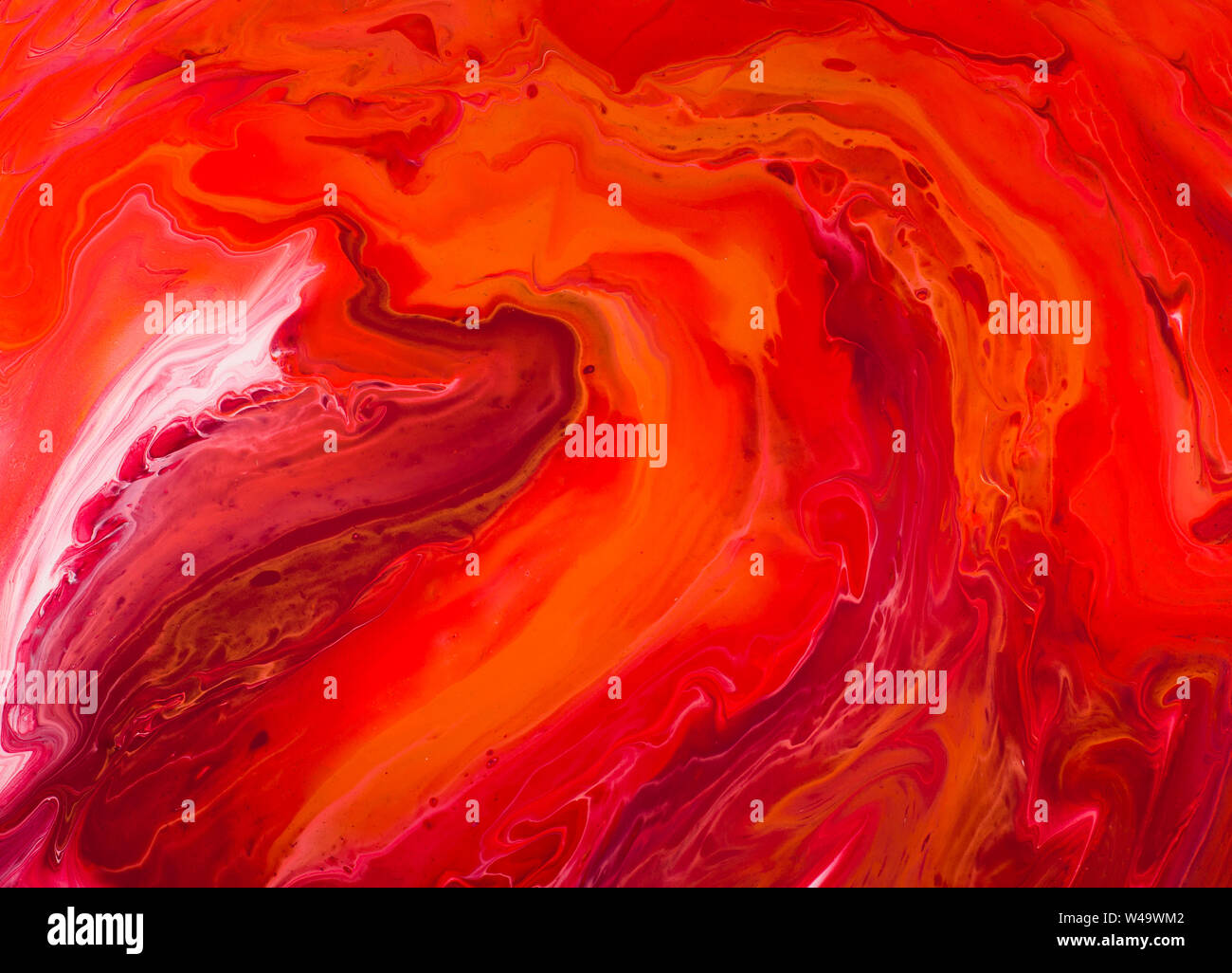 Acrilic creative picture in all shadows of red color Stock Photo - Alamy