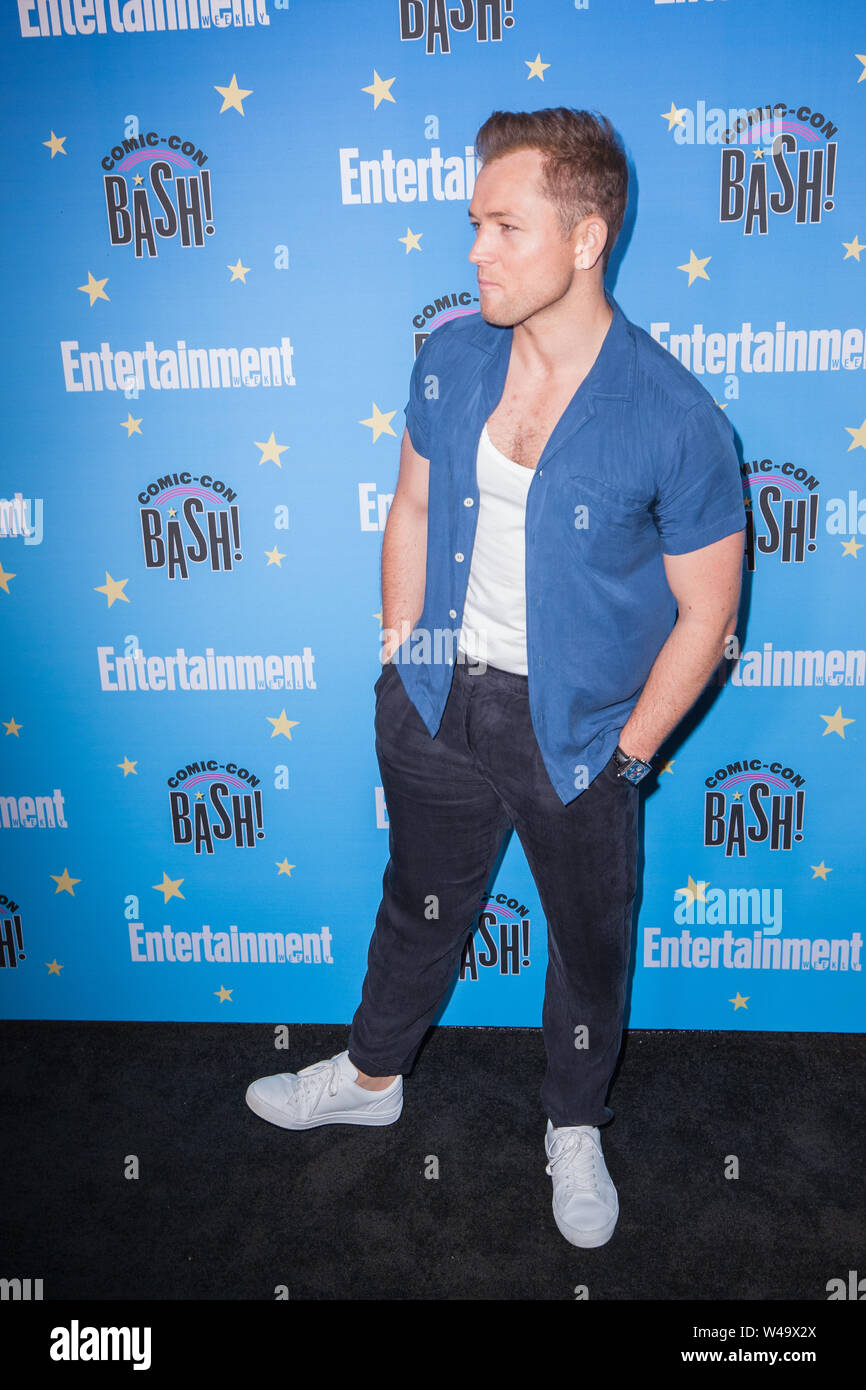 San Diego, USA. 20th July, 2019. Taron Egerton attends the annual San ...