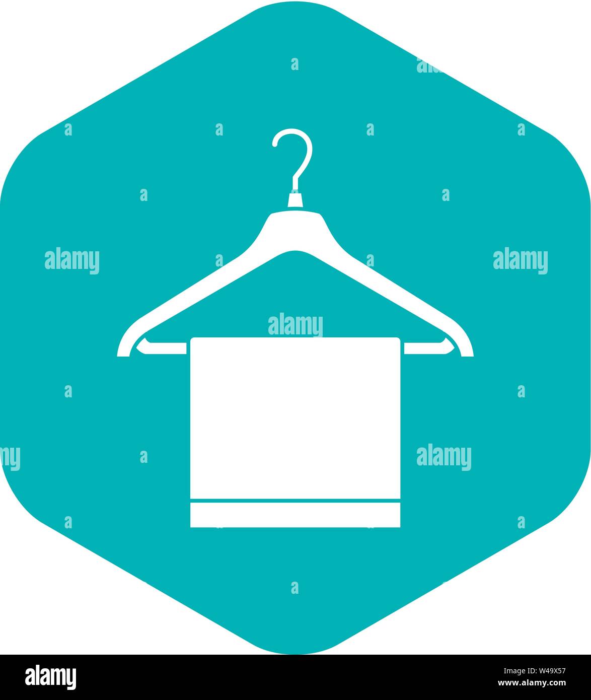 Hanger with cloth icon, simple style Stock Vector Image & Art - Alamy