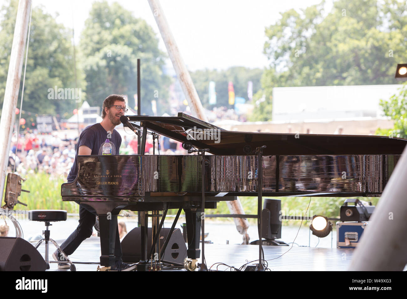 Southwold, UK. 20th July, 2019. American singer/songwriter Ben Folds ...