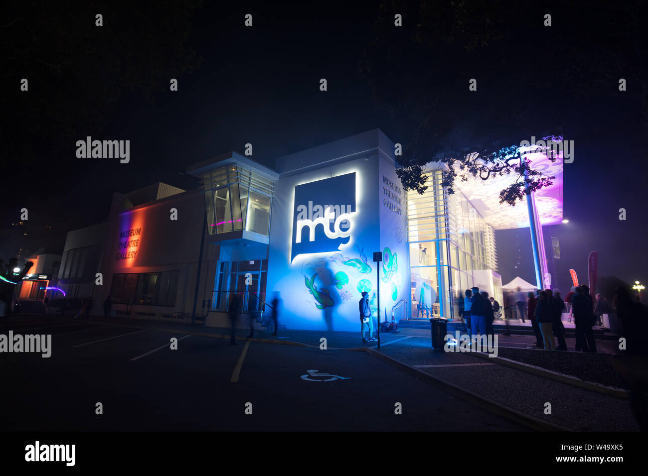 White Night Event Napier New Zealand Stock Photo - Alamy