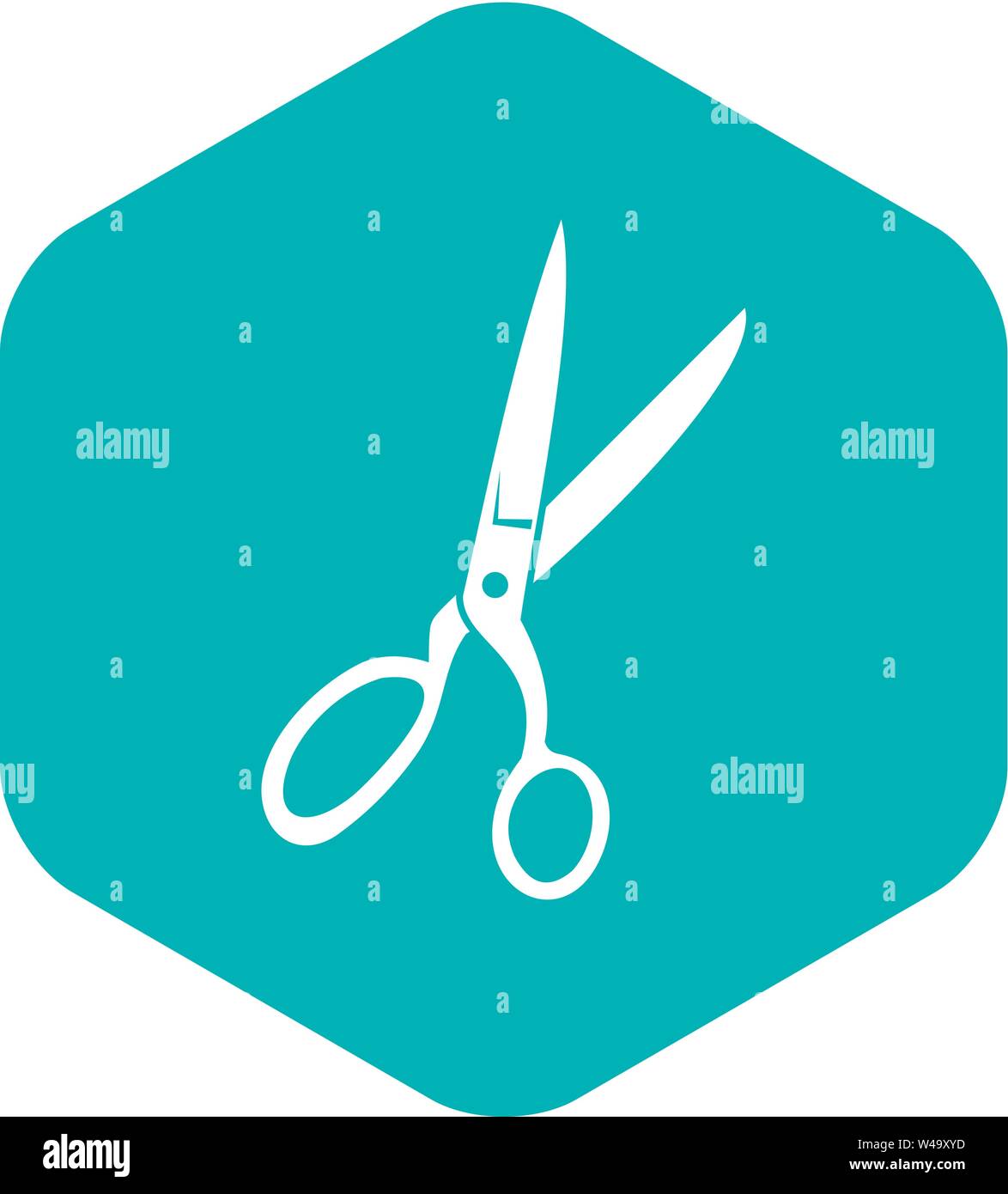 Sewing scissors icon, simple style Stock Vector Image & Art - Alamy