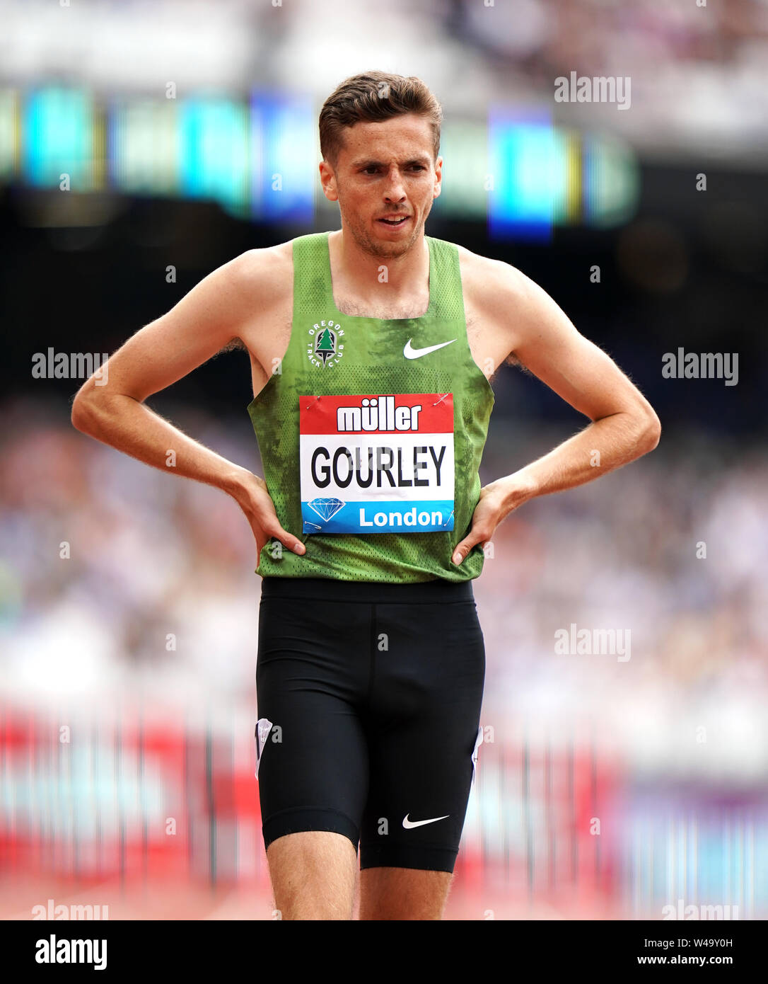 Great Britain's Neil Gourley in the Men's 1 Mile during day two of the ...