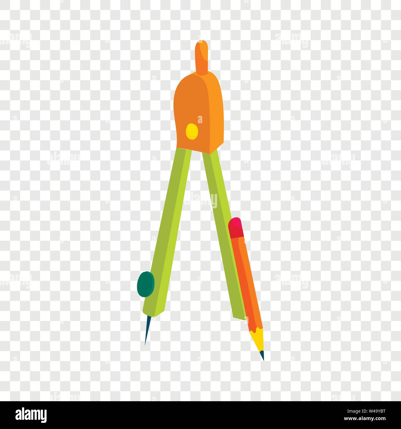 Drawing Compass Icon Cartoon Style Stock Vector Image And Art Alamy