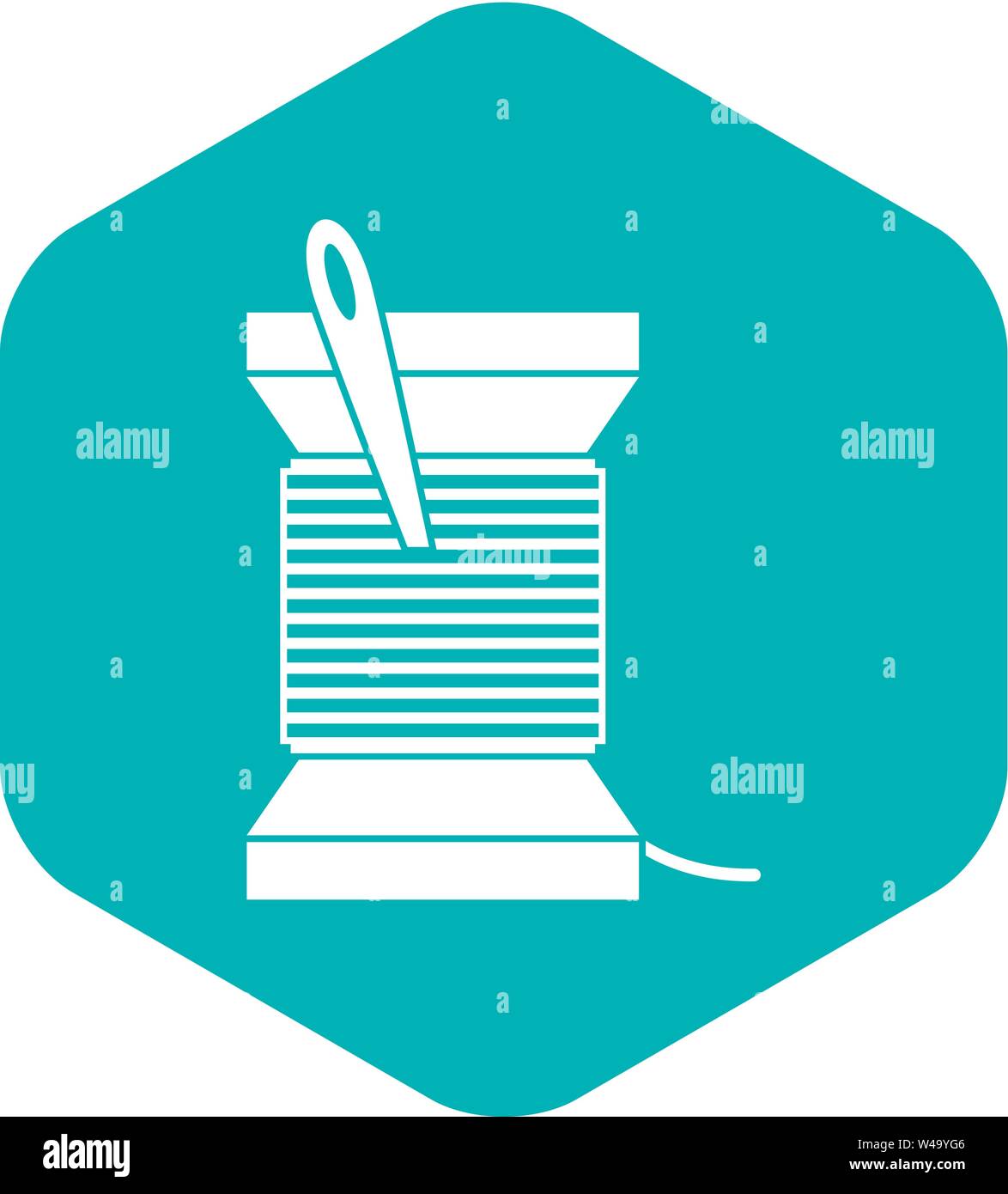 Needle and thread icon, simple style Stock Vector Image & Art - Alamy