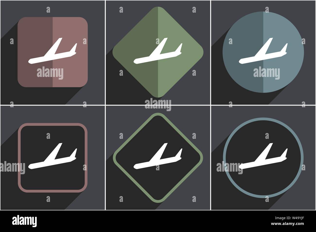 Aircraft tourism arrivals departures Stock Vector Images - Alamy