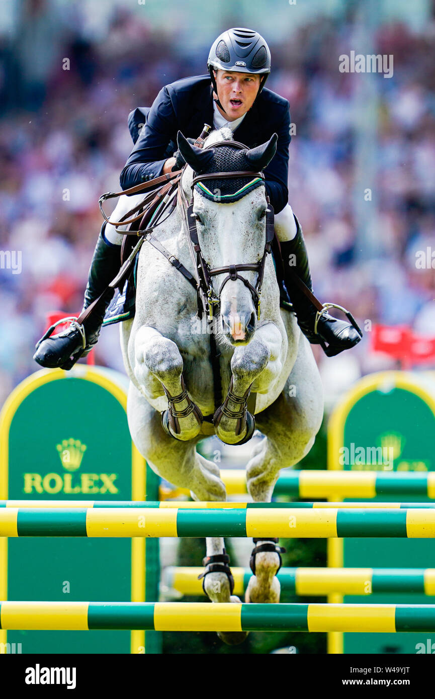Aachen, Germany. 21st July, 2019. Equestrian sports, CHIO, jumping ...