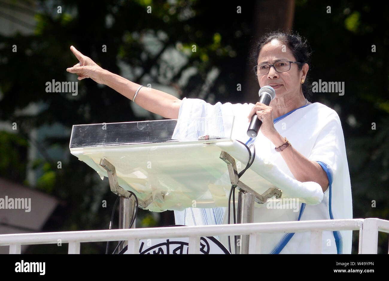 Kolkata, India. 21st July, 2019. West Bengal Chief Minister and TMC ...