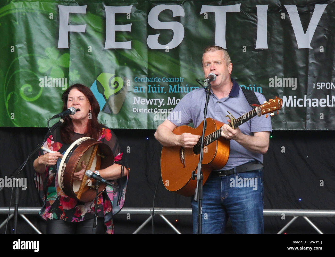 Rostrevor, County Down, Northern Ireland. 21st July 2019. The Fiiddler ...