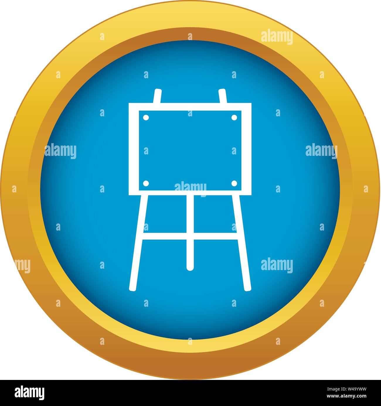 The blue easel gallery Stock Vector Images - Alamy