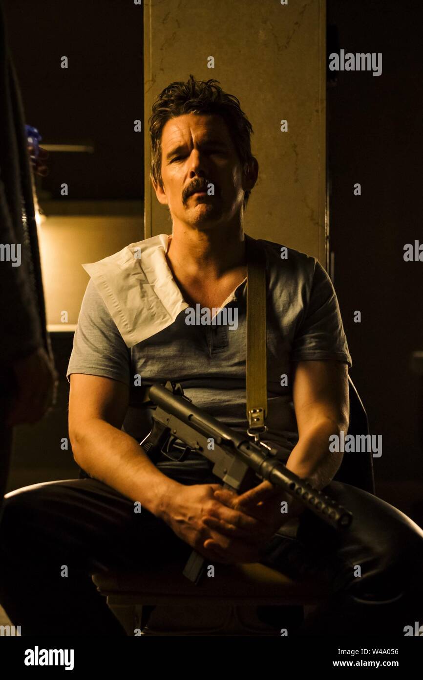 ETHAN HAWKE in STOCKHOLM (2018), directed by ROBERT BUDREAU. Credit ...