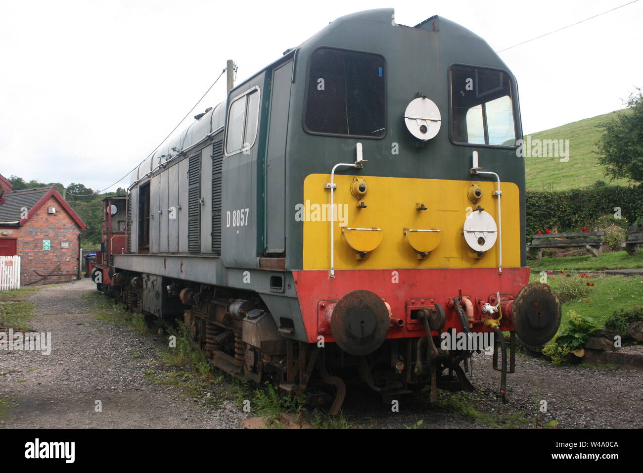 BR Class 20 diesel locomotive at Cheddleton preserved railway station ...