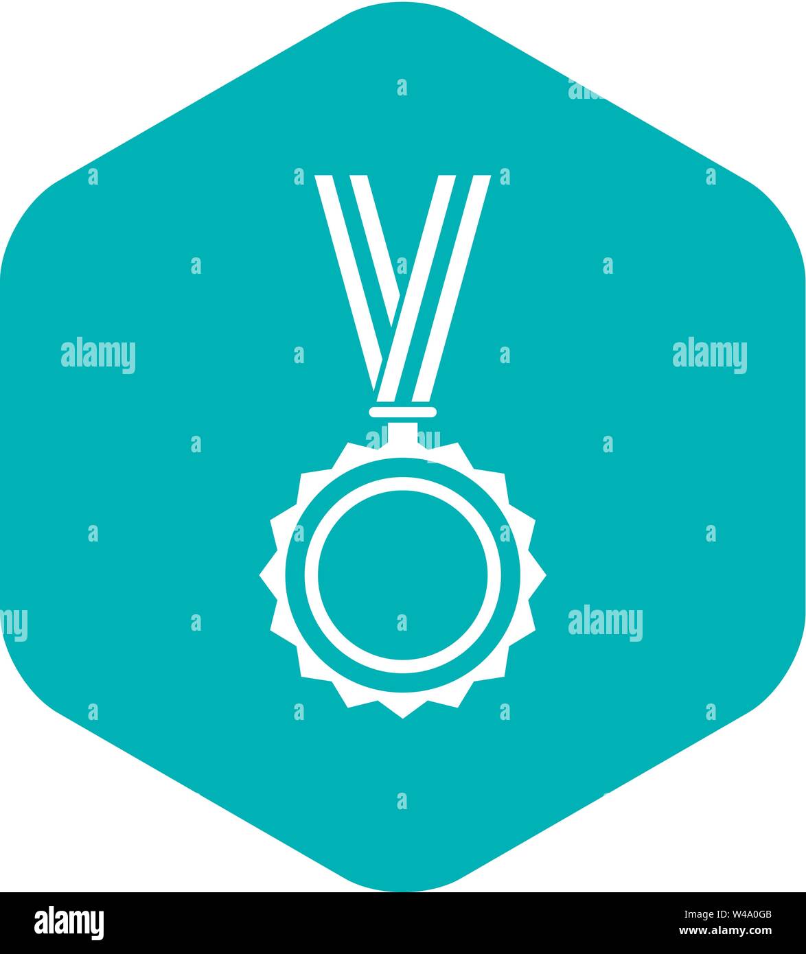Medal icon, simple style Stock Vector Image & Art - Alamy