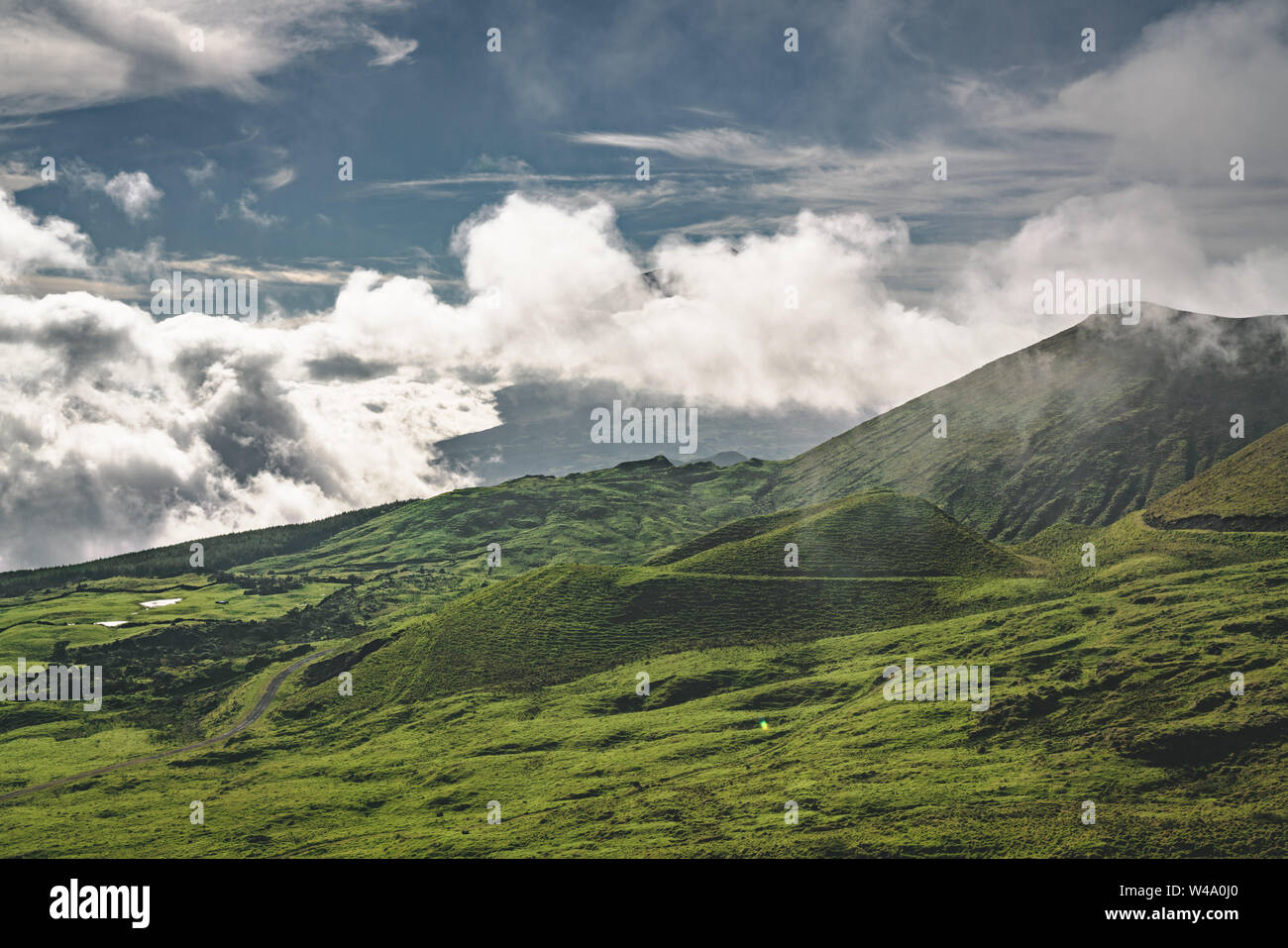 Lanscape near EN3 longitudinal road northeast of Mount Pico and the ...
