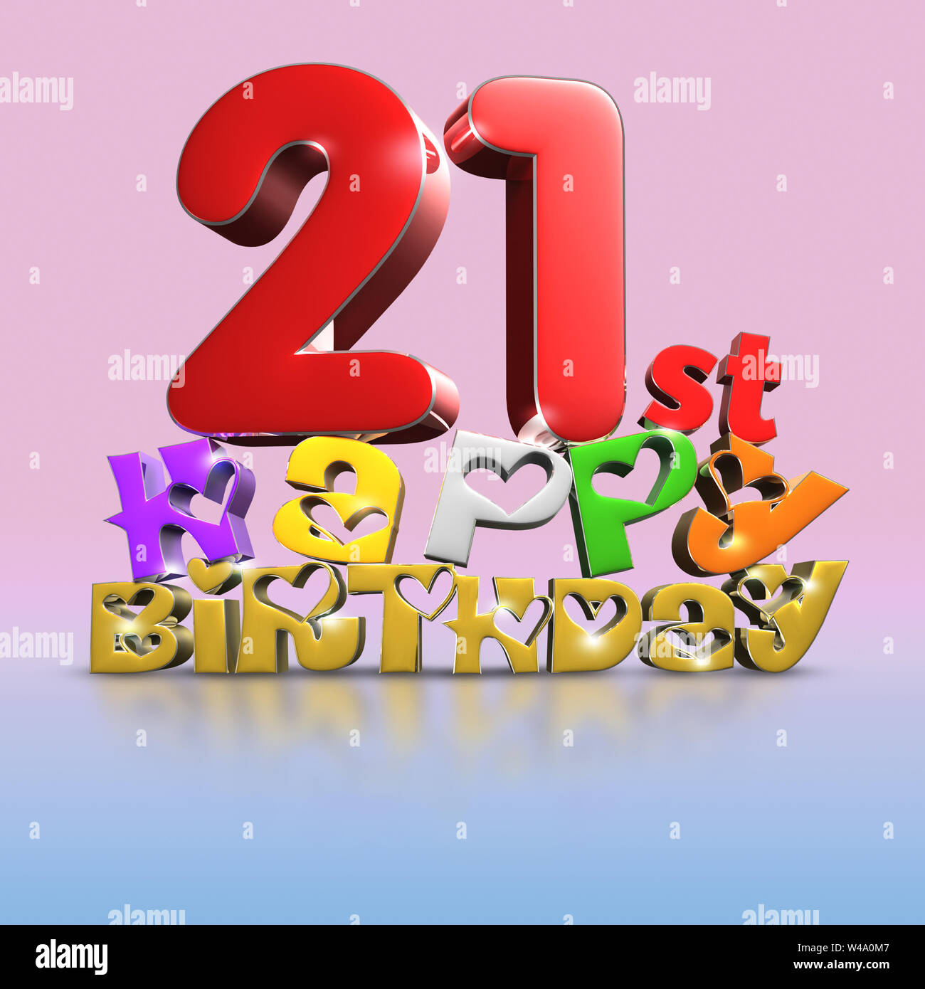 21st birthday background banner hi-res stock photography and images - Alamy