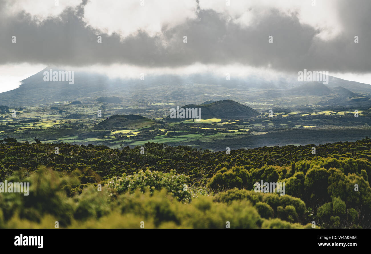 Lanscape near EN3 longitudinal road northeast of Mount Pico and the ...