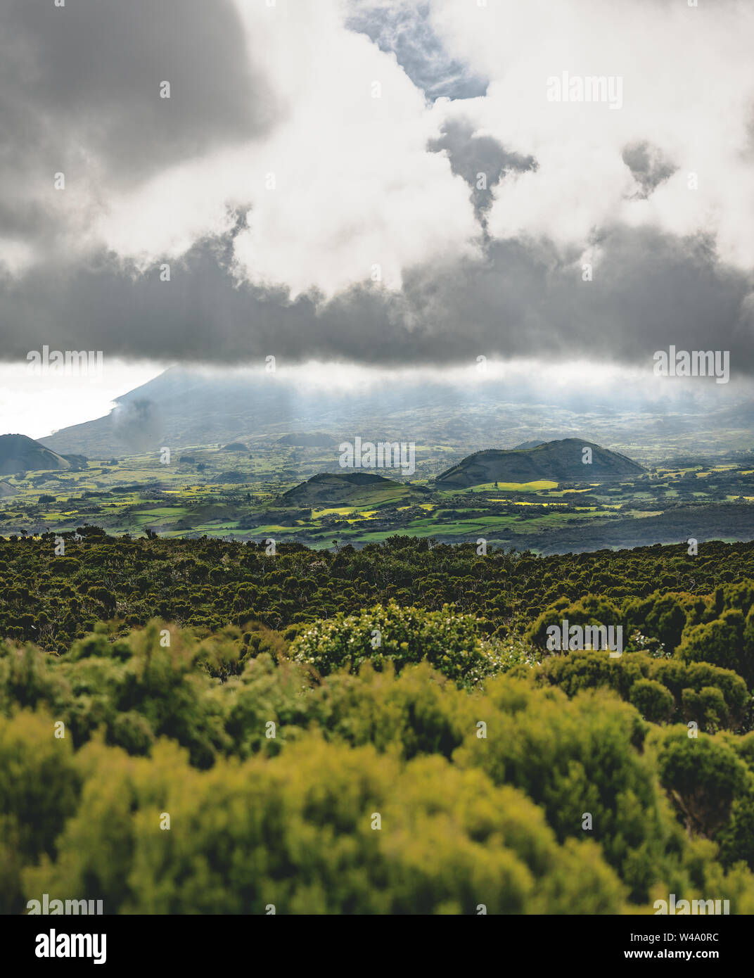 Lanscape near EN3 longitudinal road northeast of Mount Pico and the ...