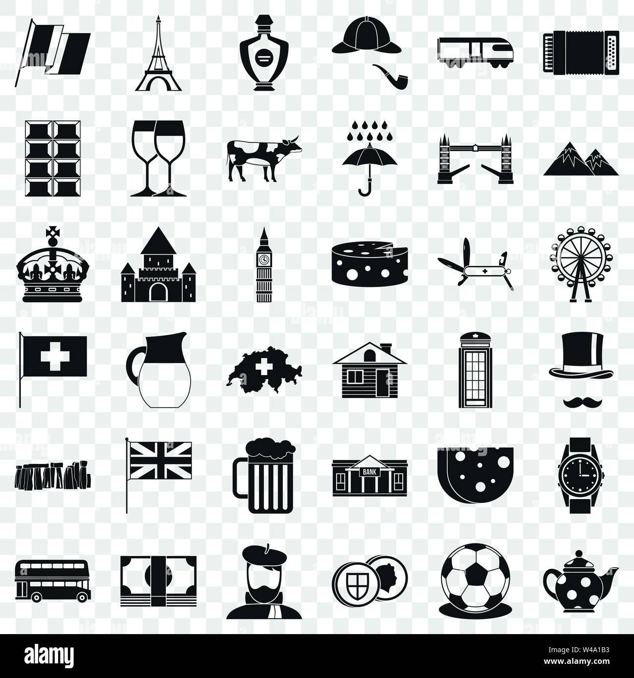 Europe country icons set, simple style Stock Vector Image & Art - Alamy