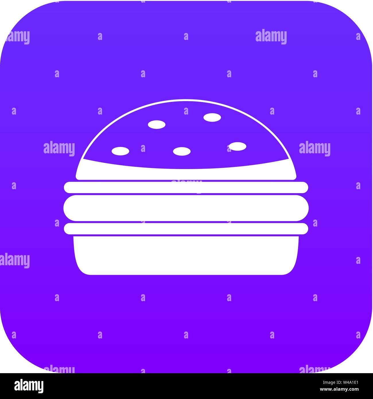 Burger icon digital purple Stock Vector Image & Art - Alamy