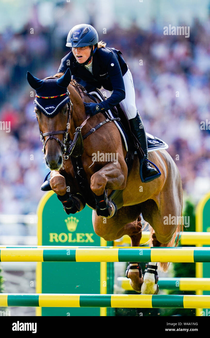 Aachen, Germany. 21st July, 2019. Equestrian sports, CHIO, jumping ...