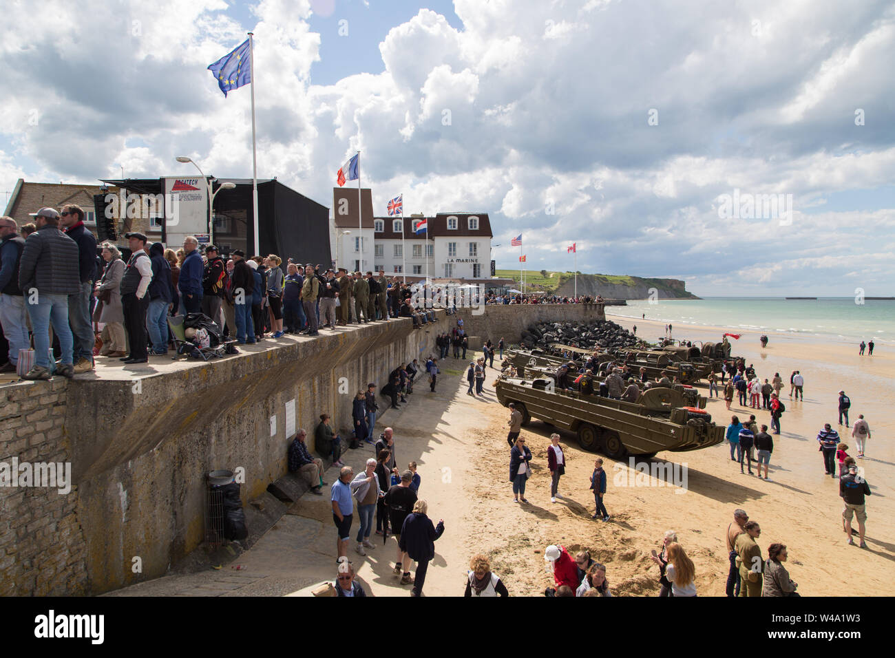 Celebrations in Arromanches Les Baines during the D Day Anniversary ...