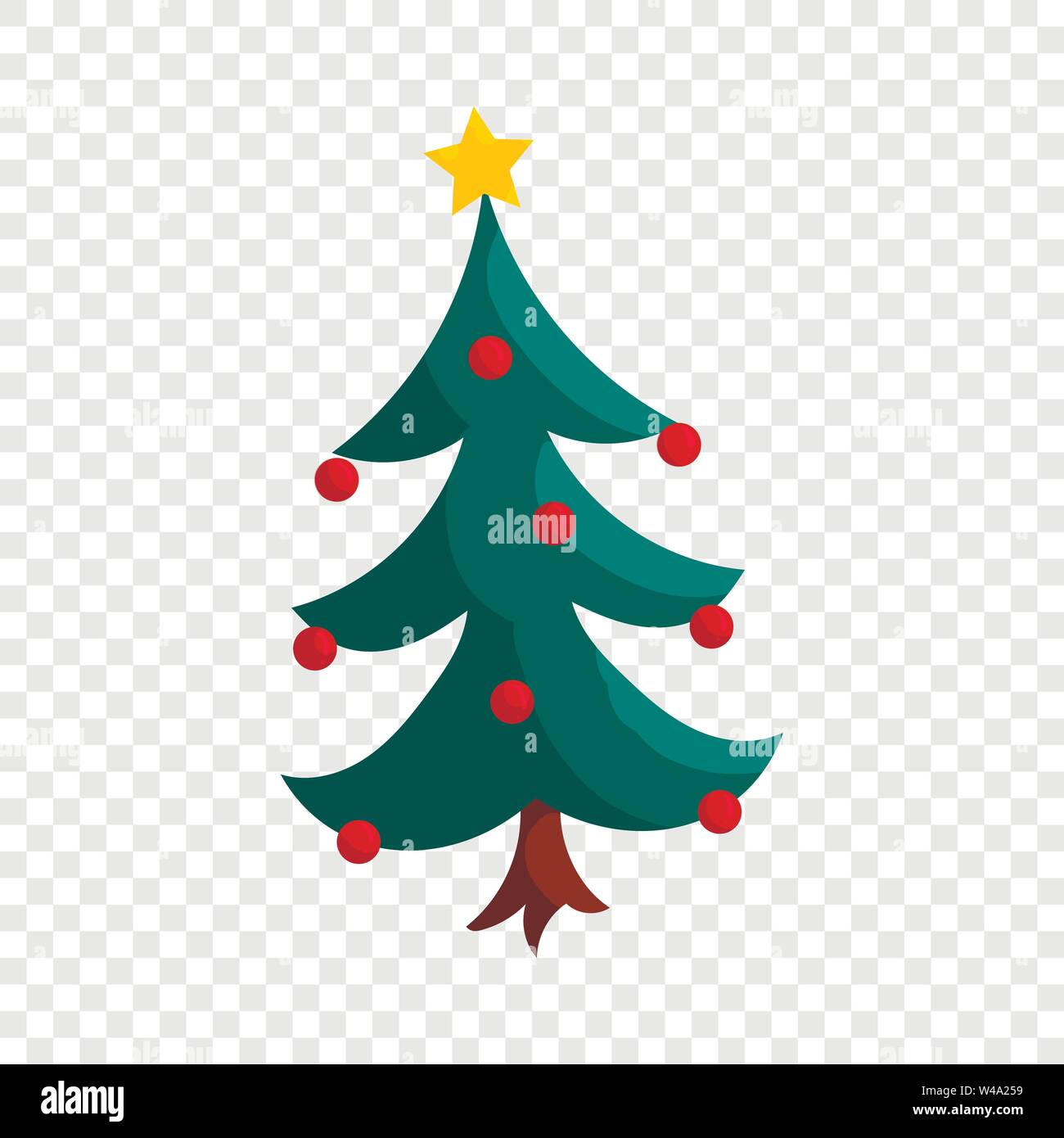 Christmas tree icon, cartoon style Stock Vector Image & Art - Alamy