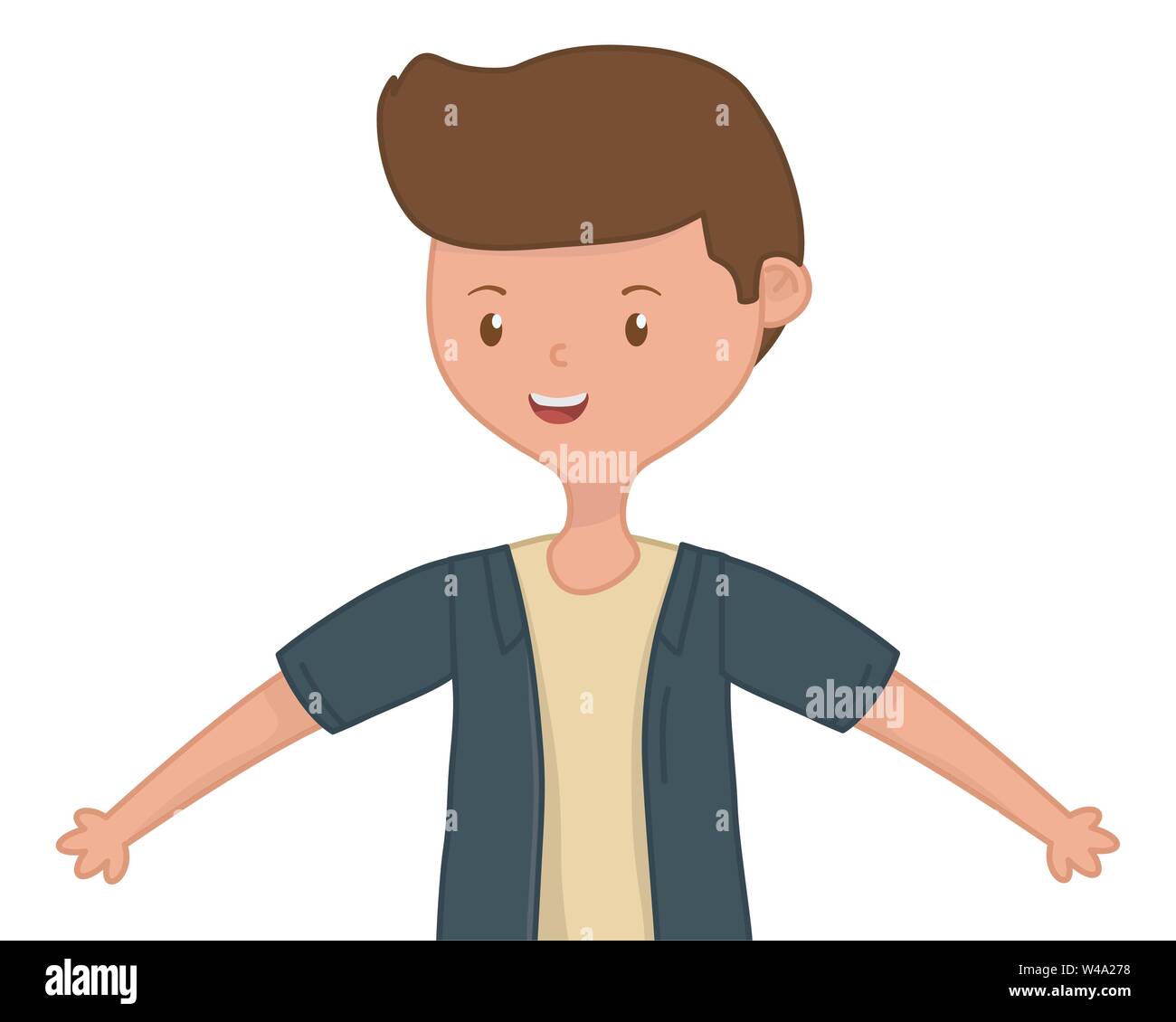 Teenager boy design, person portrait young youth student and teen theme ...