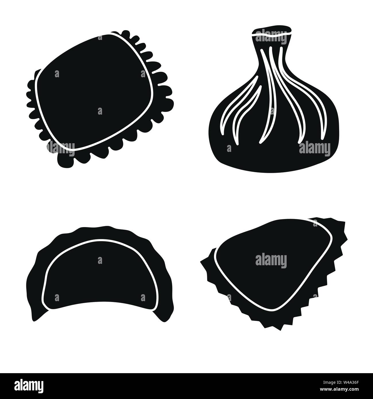 Vector illustration of cuisine and appetizer icon. Collection of ...