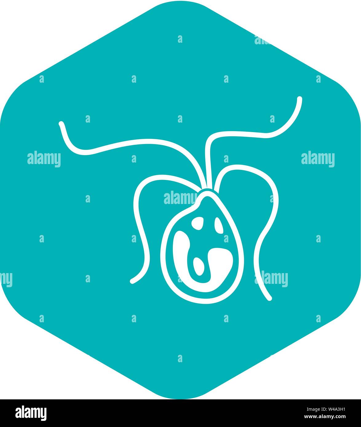 Bacterial cell icon, simple style Stock Vector Image & Art - Alamy