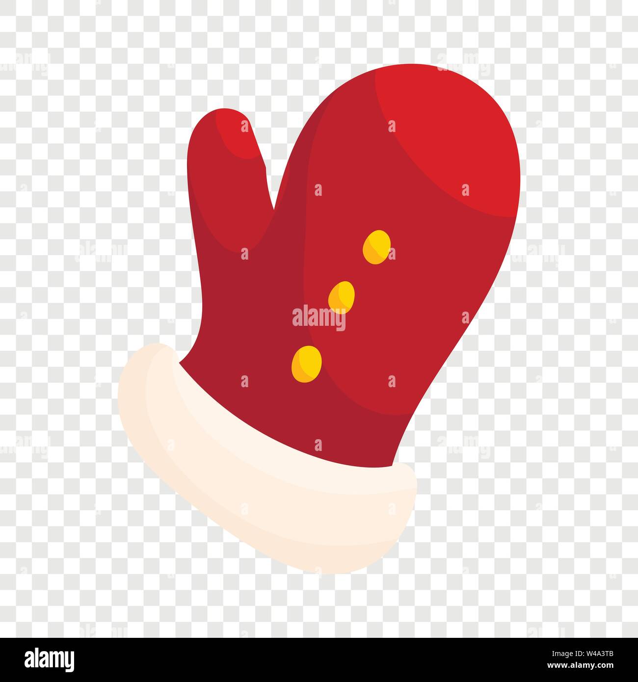 Santa mitten icon, cartoon style Stock Vector Image & Art - Alamy