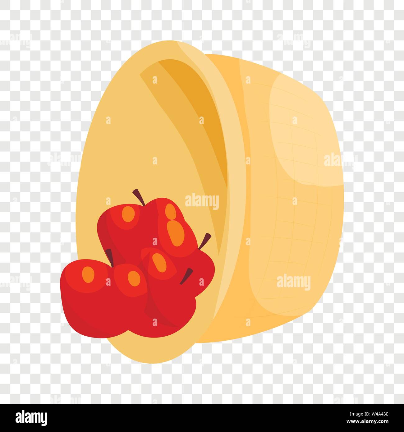 Basket full fresh autumn Stock Vector Images - Alamy