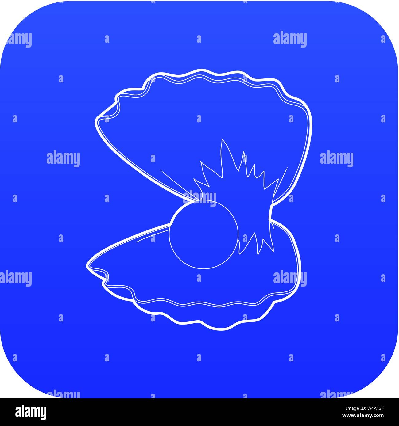 Pearl shell icon outline Stock Vector Image & Art - Alamy