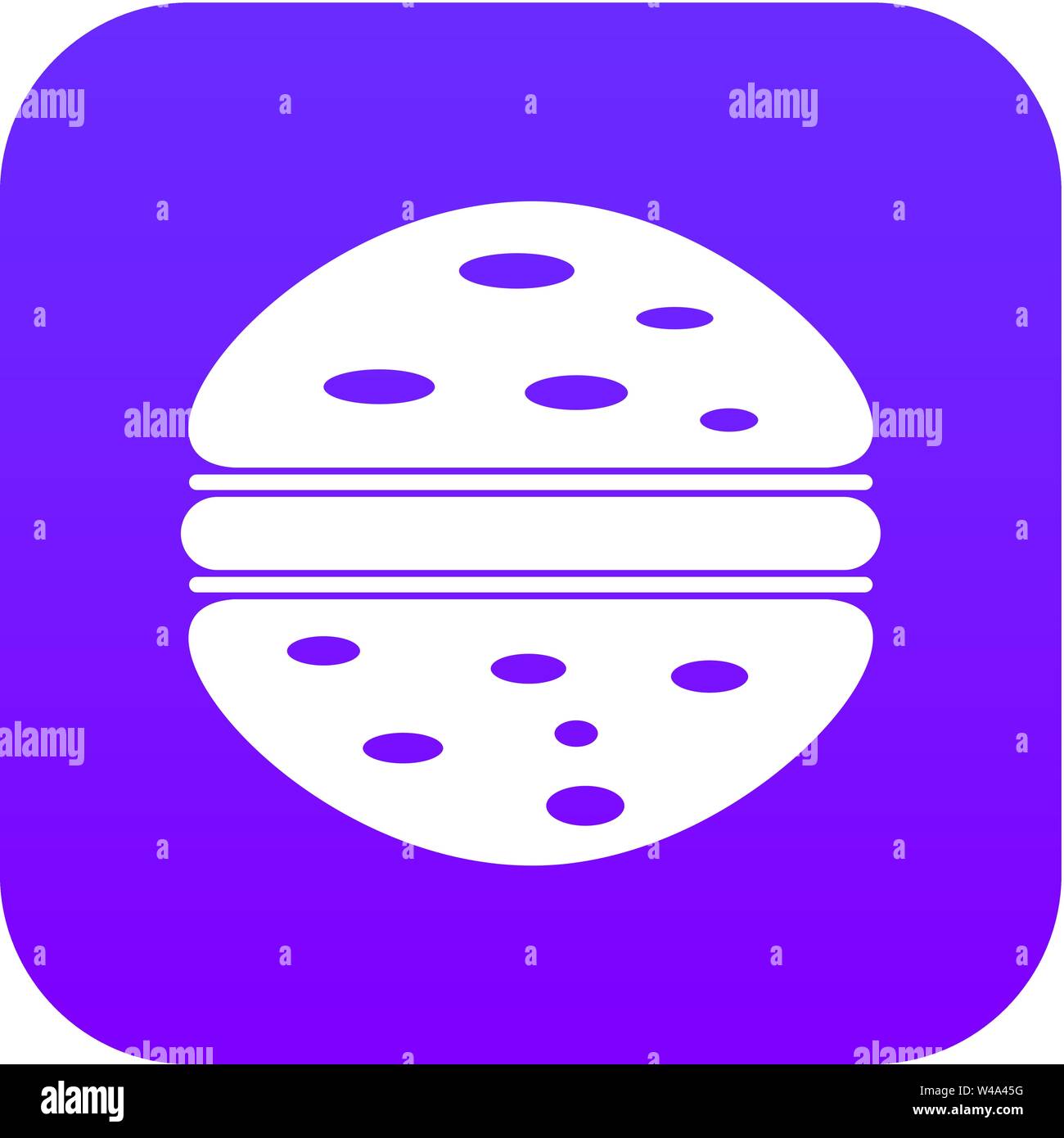 Burger icon digital purple Stock Vector Image & Art - Alamy