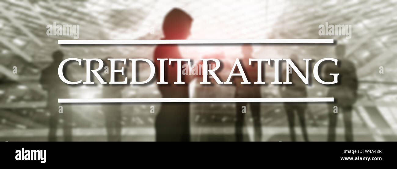 Credit Rating. Finance banking investment concept. Website header ...