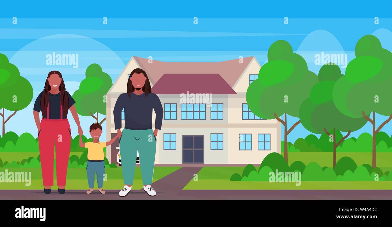 Overweight fat mother and family Stock Vector Images - Alamy