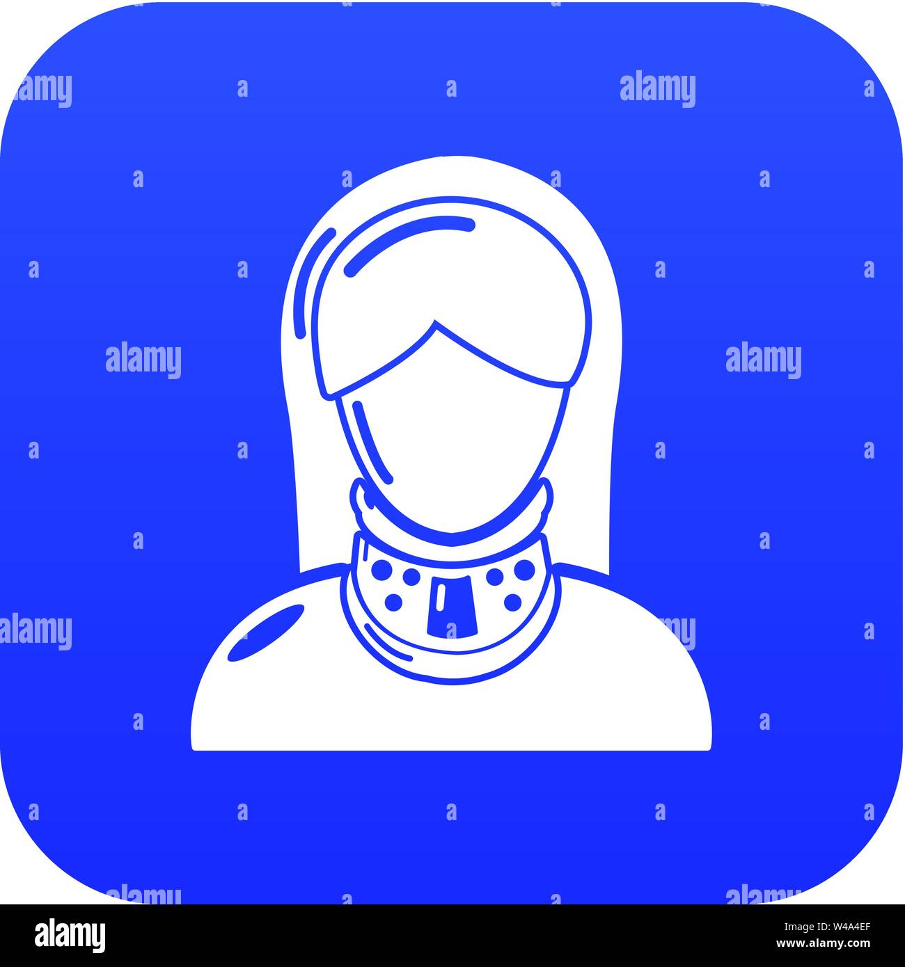 Cervical Retainer Icon Simple Style Stock Vector Image And Art Alamy