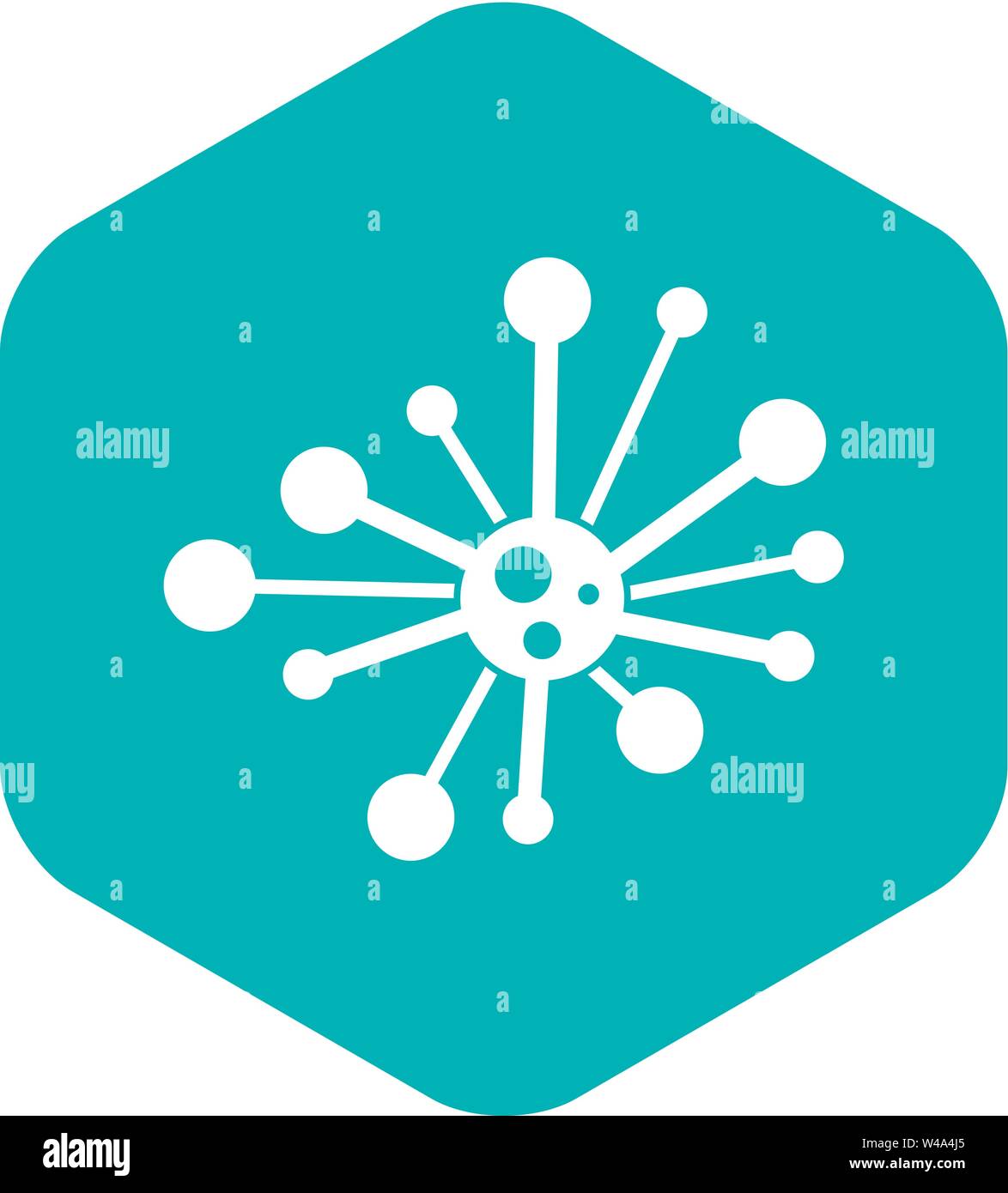 Round bacteria icon, simple style Stock Vector Image & Art - Alamy